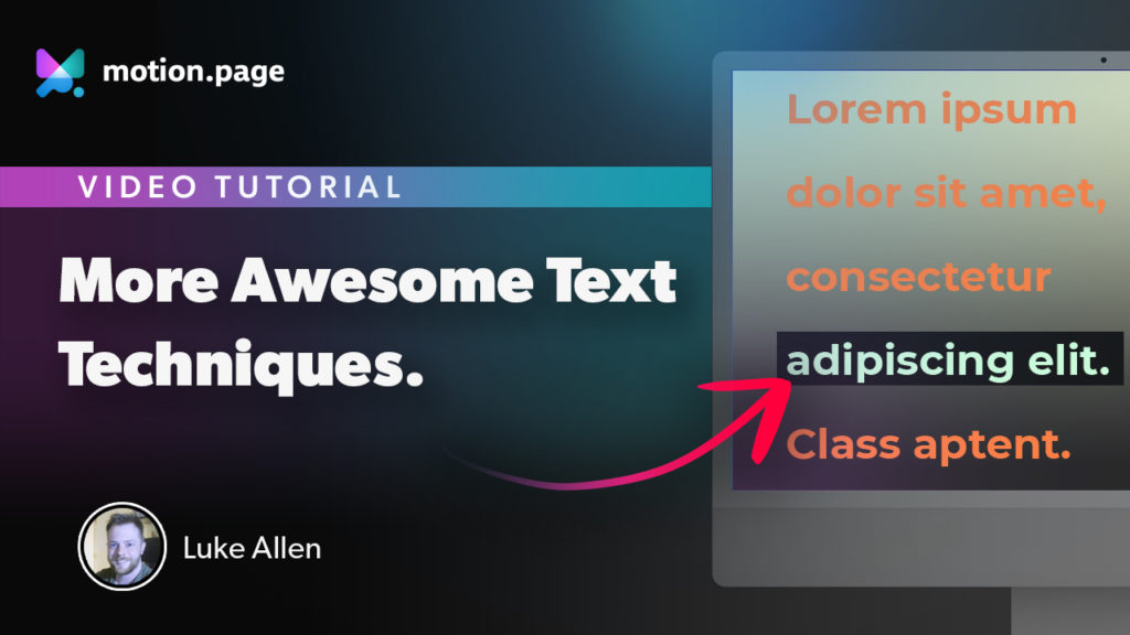 Video Tutorials - Page 2 - motion.page