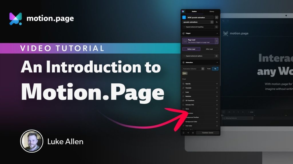 Video Tutorials - Page 3 - motion.page