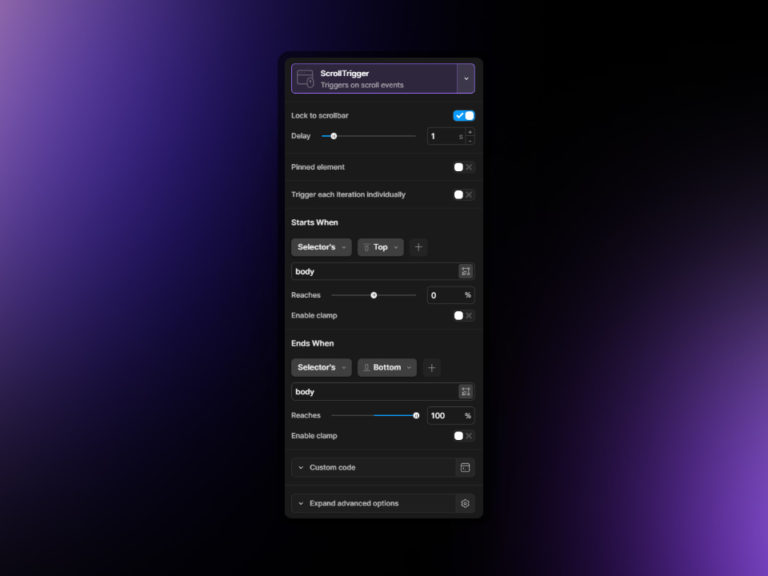 ScrollTrigger - motion.page